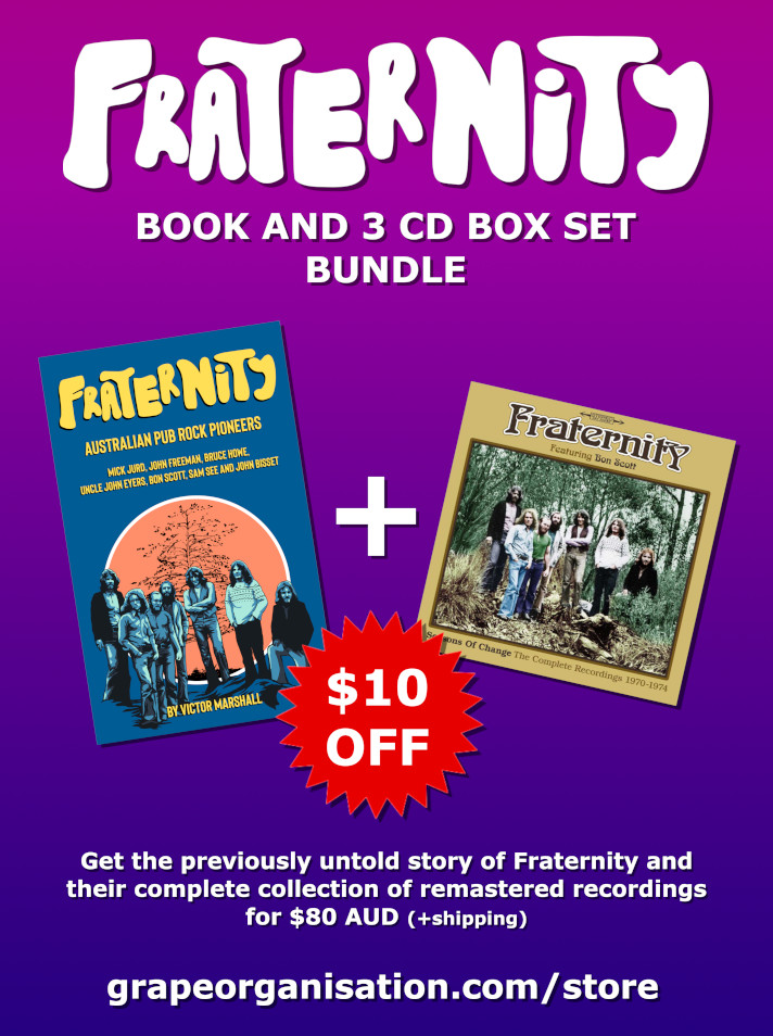 Fraternity Book and 3 CD Box Set Combo Deal | The Grape Organisation