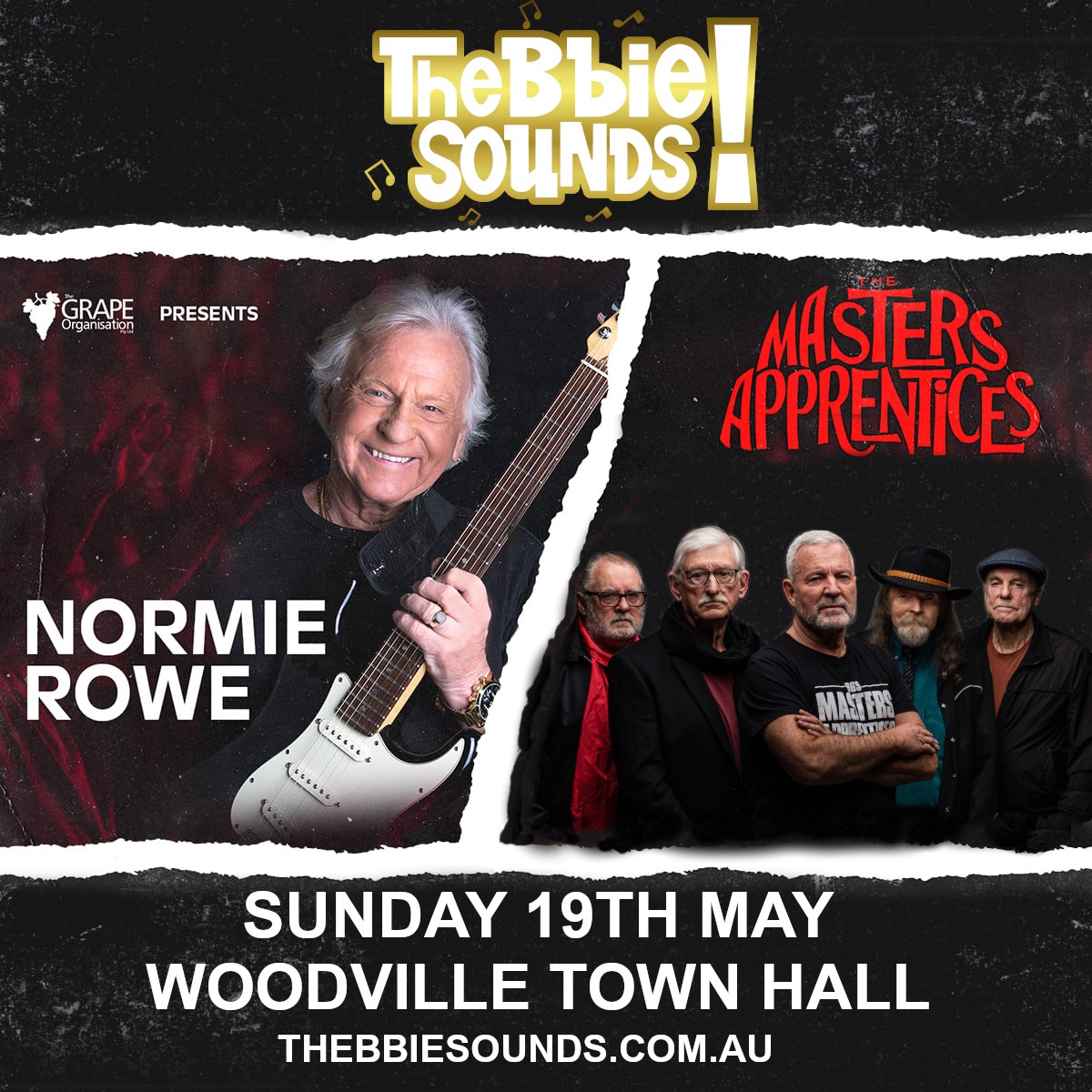 Normie Rowe & The Masters Apprentices | The Grape Organisation