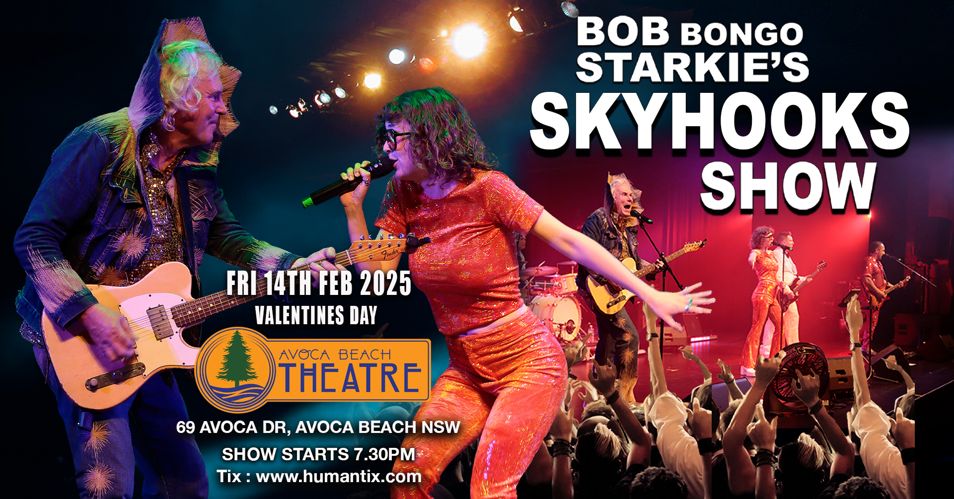 Bongo Starkie's Skyhooks Show - Avoca Beach Theatre | The Grape ...